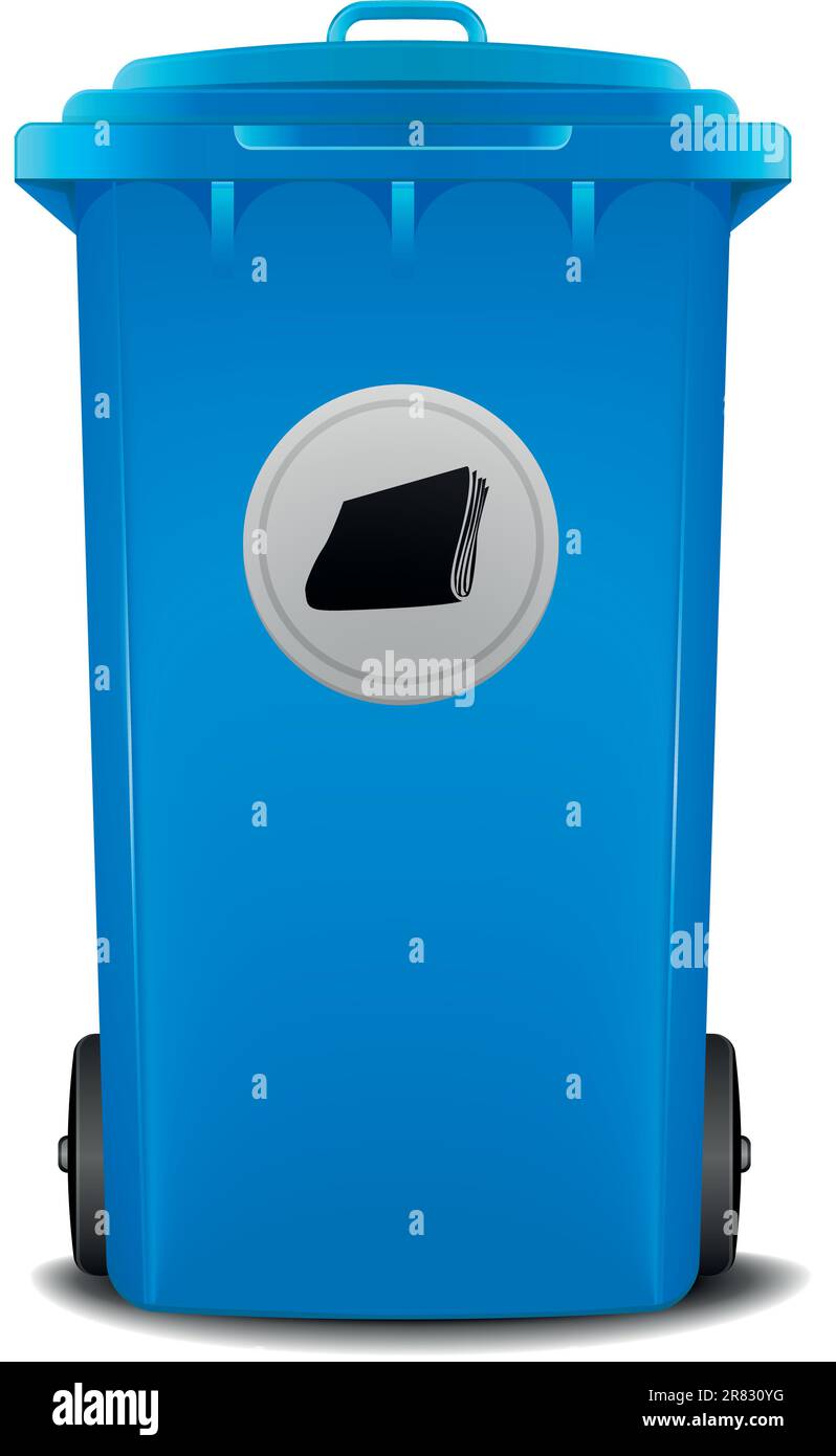 Blue bin Stock Vector Images - Alamy