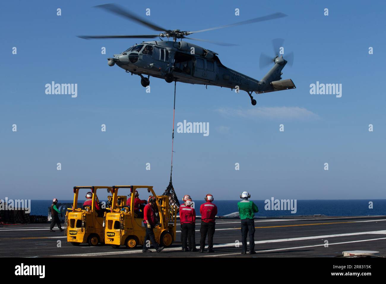 An MH-60S Sea Hawk, attached to the "Tridents" of Helicopter Sea Combat ...