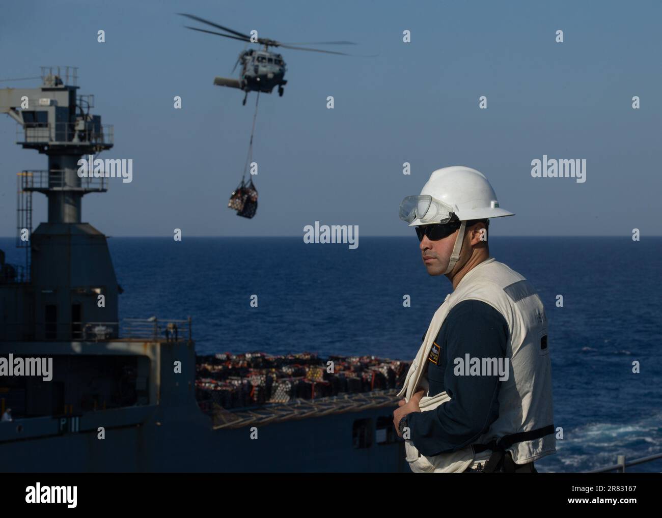 Chief Boatswain's Mate Mario Maradiaga, from Dallas, assigned to the ...