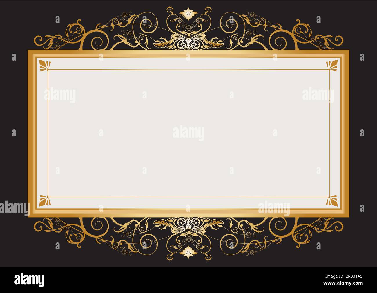 A frame with a large space for your message Stock Vector Image & Art ...