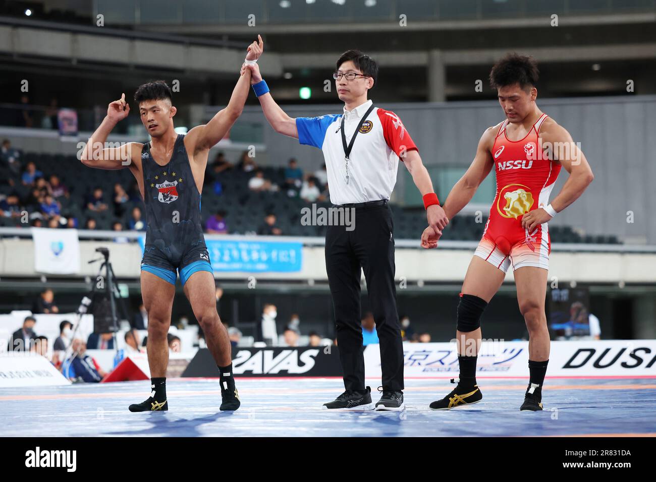 Tokyo, Japan. 16th June, 2023. (L to R) Ryuto Ikeda, Chiezo Maruyama ...