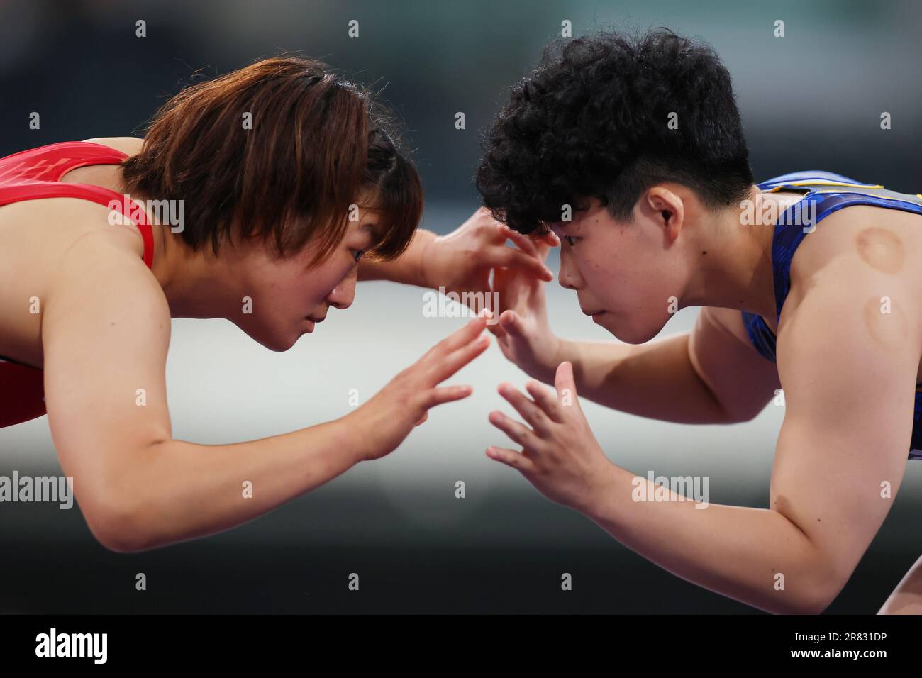 Tokyo, Japan. 16th June, 2023. (L to R) Sena Nagamoto, Himeka Tokuhara ...