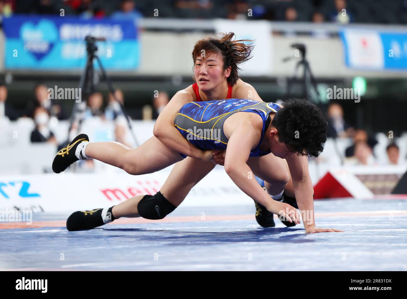 Tokyo, Japan. 16th June, 2023. (Top-Bottom) Sena Nagamoto, Himeka ...