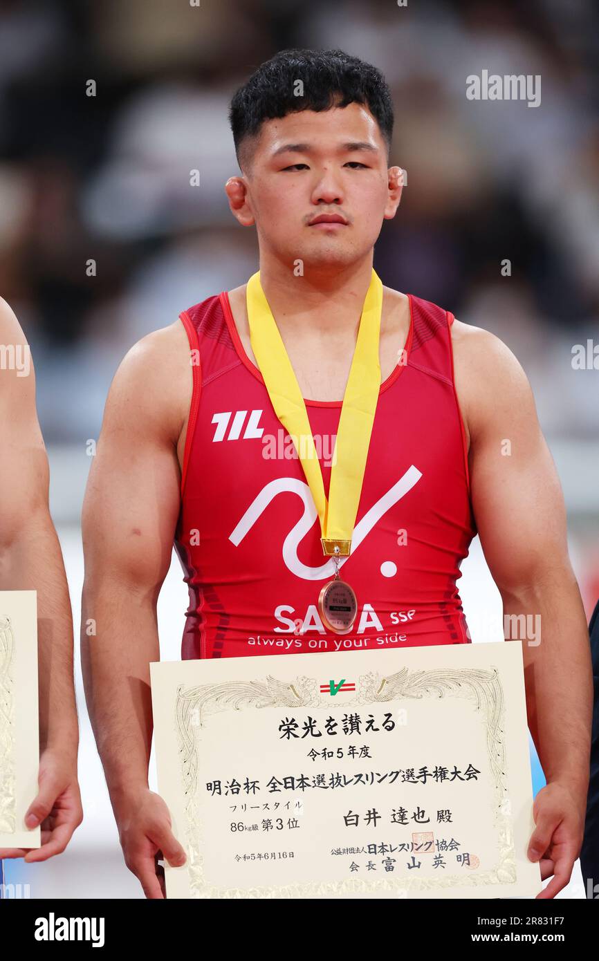 Tokyo, Japan. 16th June, 2023. Tatsuya Shirai Wrestling : Meiji Cup All ...