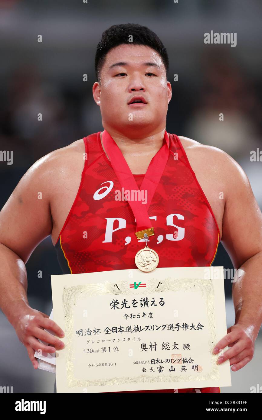 Tokyo, Japan. 16th June, 2023. Sota Okumura Wrestling : Meiji Cup All Japan Selection ...