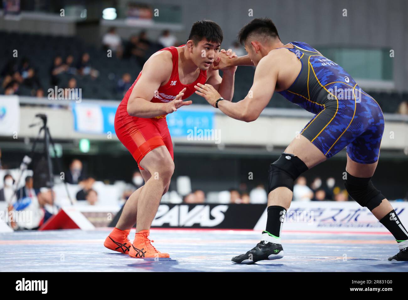 Tokyo, Japan. 16th June, 2023. (L to R) Takashi Ishiguro, Taira Sonoda Wrestling : Meiji Cup All ...