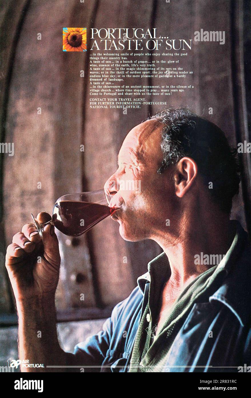 Portugal Portuguese Tourist office advert in a magazine 1979 Stock ...