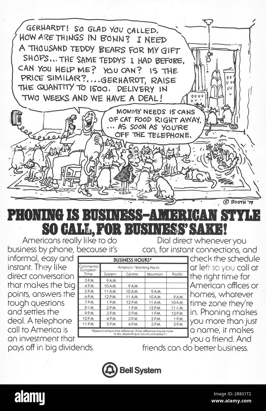 Bell system - Phoning is business - American style so call, for ...