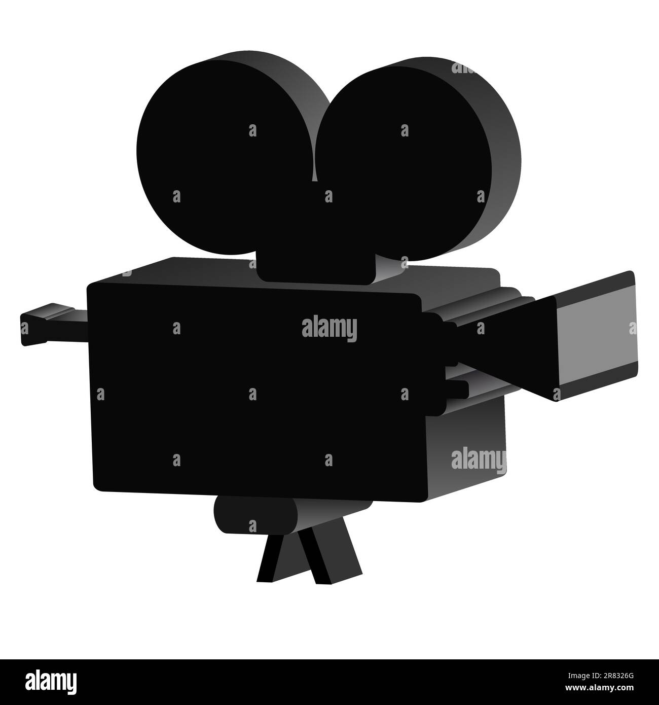 Vector illustration of the old cine camera. This file is vector, can be ...