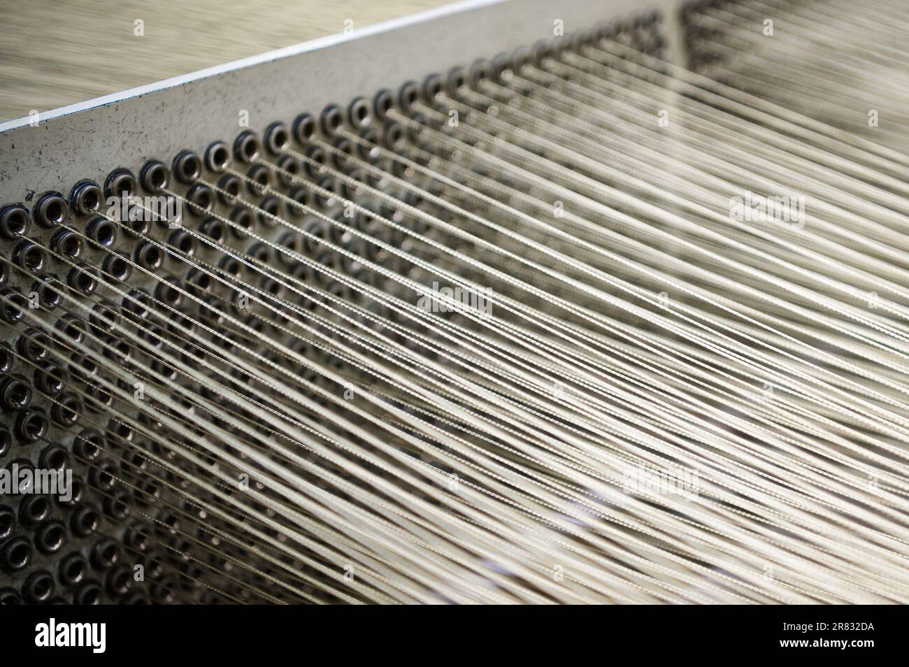 Wires pulled out from machine tool in rolled steel workshop Stock Photo ... Wires pulled out from machine tool in rolled steel workshop Stock Photo ...