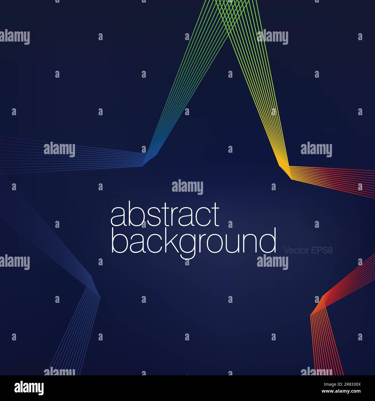 Colorful star shaped lines abstract background.Vector, EPS8 Stock ...