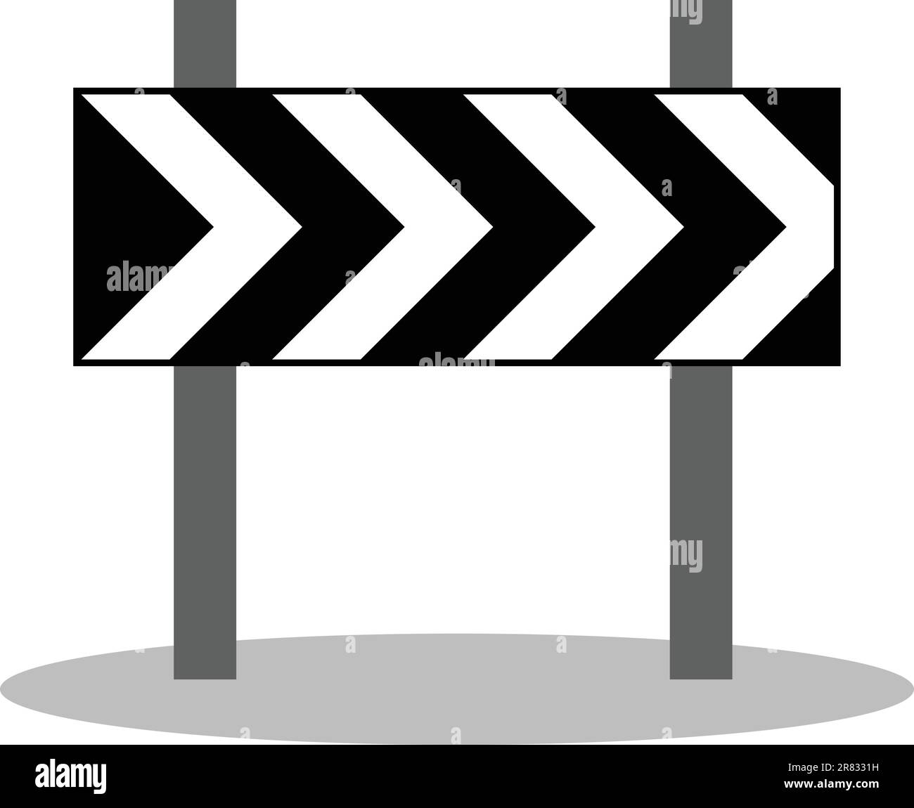 Black and white arrow single vector sign depicting the direction for ...