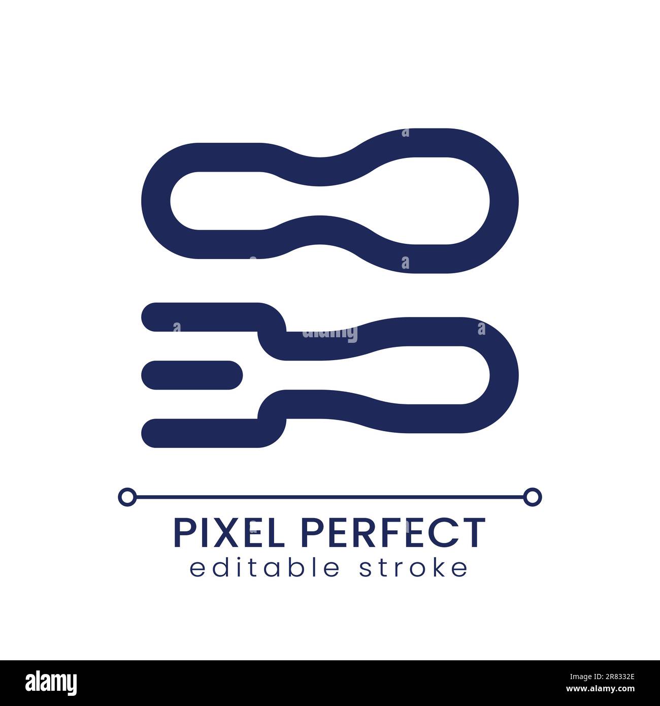 Restaurant pixel perfect linear ui icon Stock Vector Image & Art - Alamy