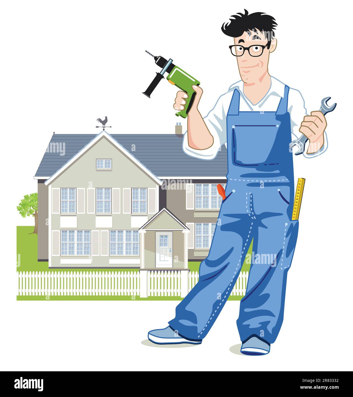 House builder Stock Vector Images - Alamy