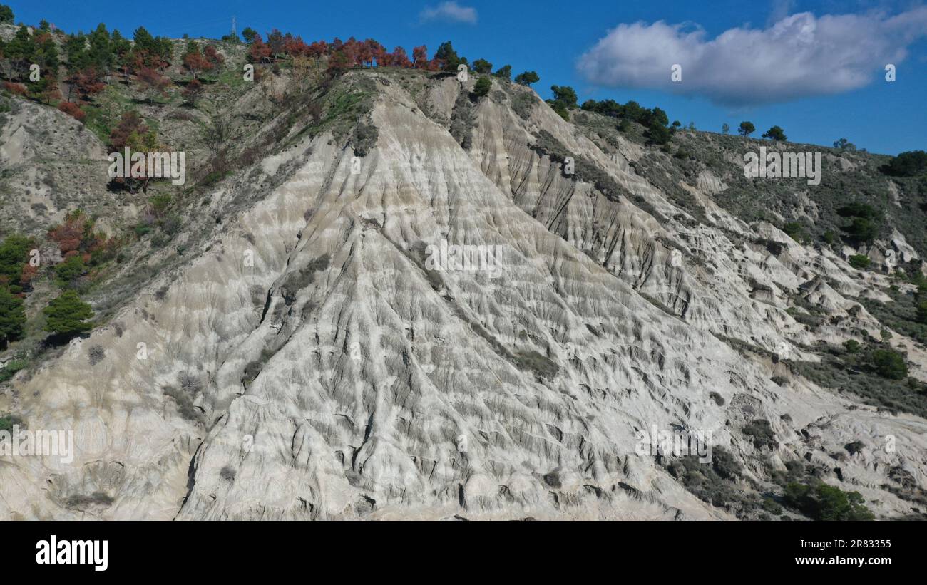 Beautiful aerial views of the south of italy in Palizzi Marina near ...