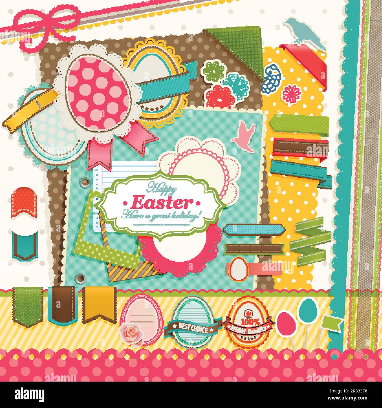 Pretty scrapbook Stock Vector Images - Alamy