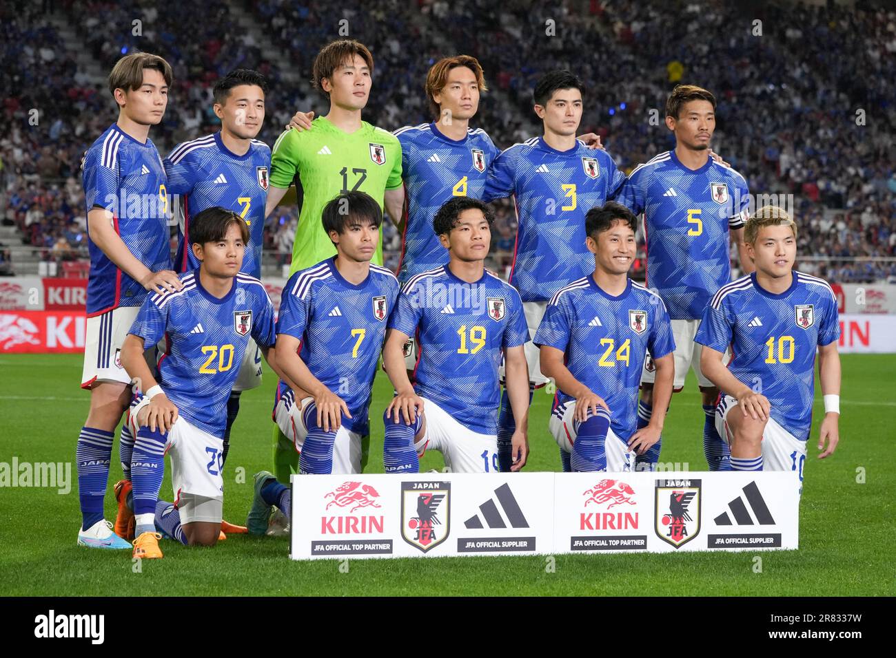 Toyota, Aichi, Japan. 15th June, 2023. Japan team group Football/Soccer ...