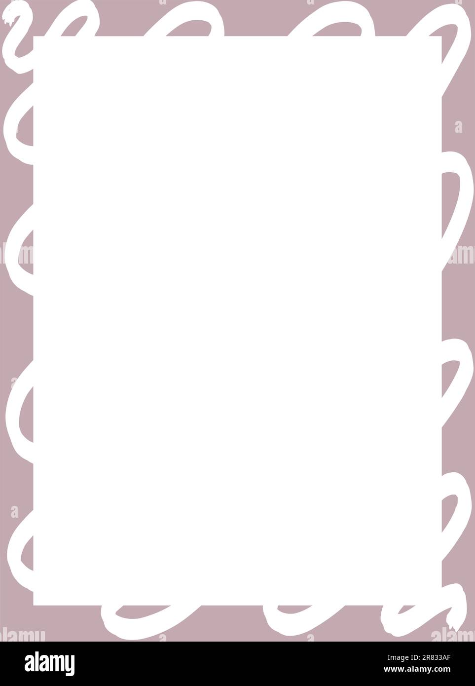 Vector rectangular frame on a white background Stock Vector Image & Art ...