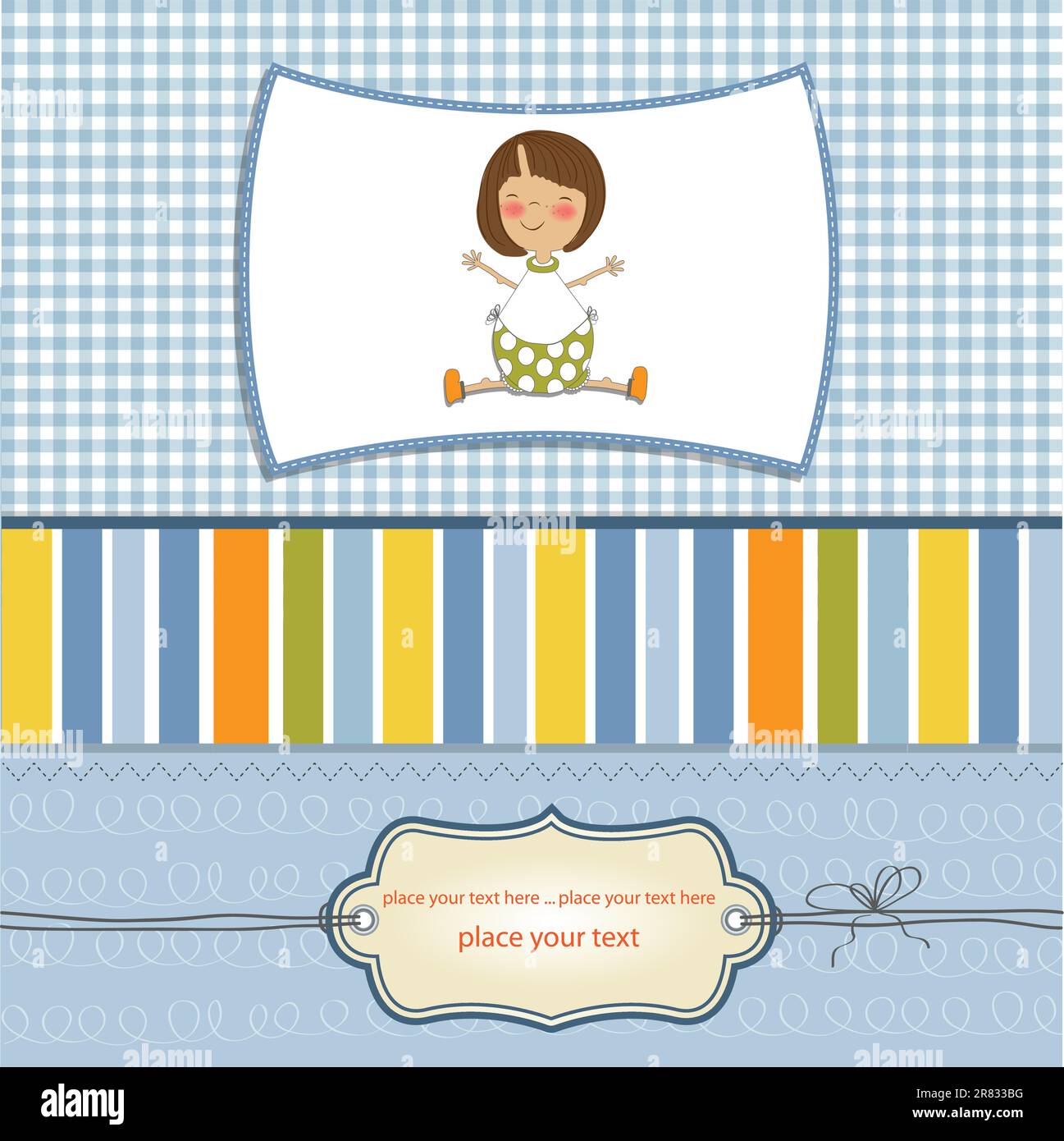 welcome little girl Stock Vector Image & Art - Alamy