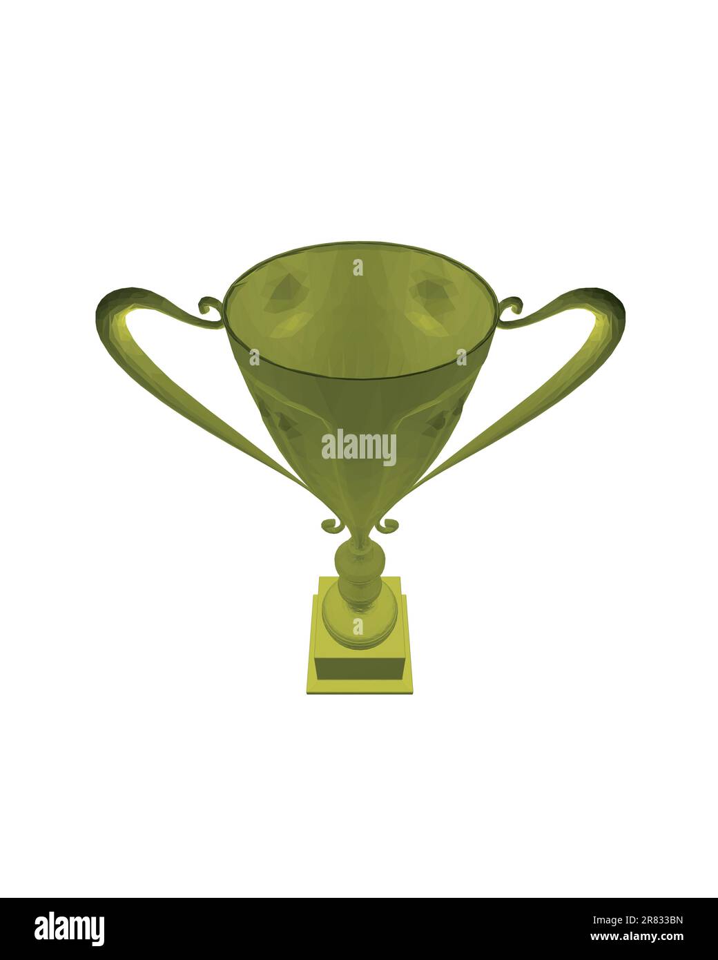Polygonal Trophy cup. Winner's trophy icon vector is a symbol of victory in a sports event ...