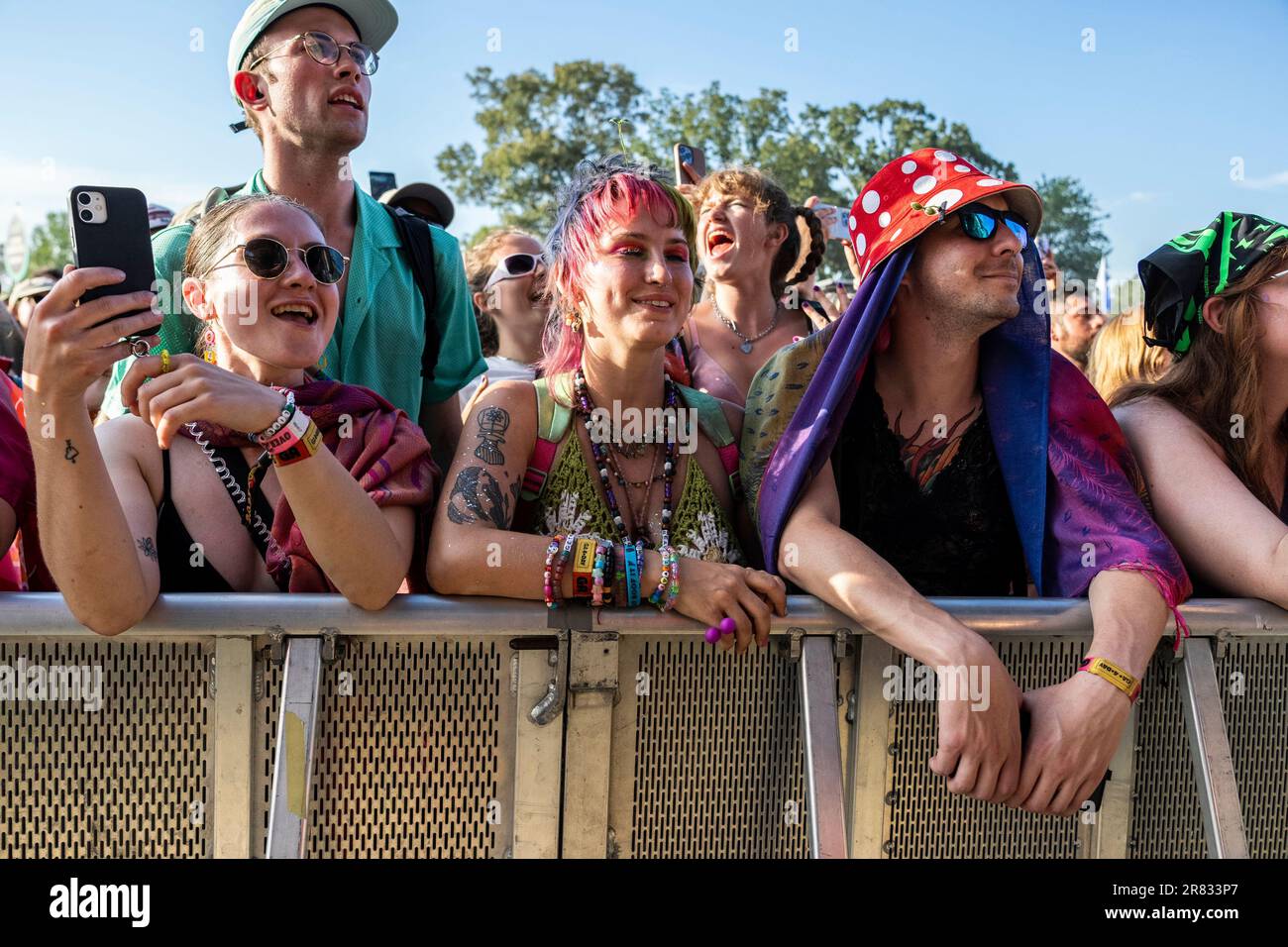 Festivalgoers are seen during the 2023 Bonnaroo Music and Arts Festival ...