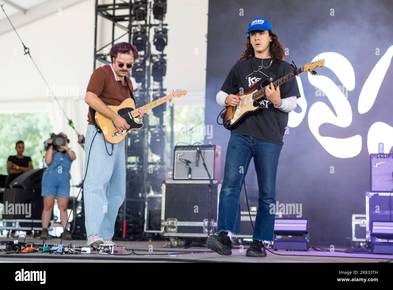 Christopher Vanderkooy, left, and Neil Smith of Peach Pit perform ...