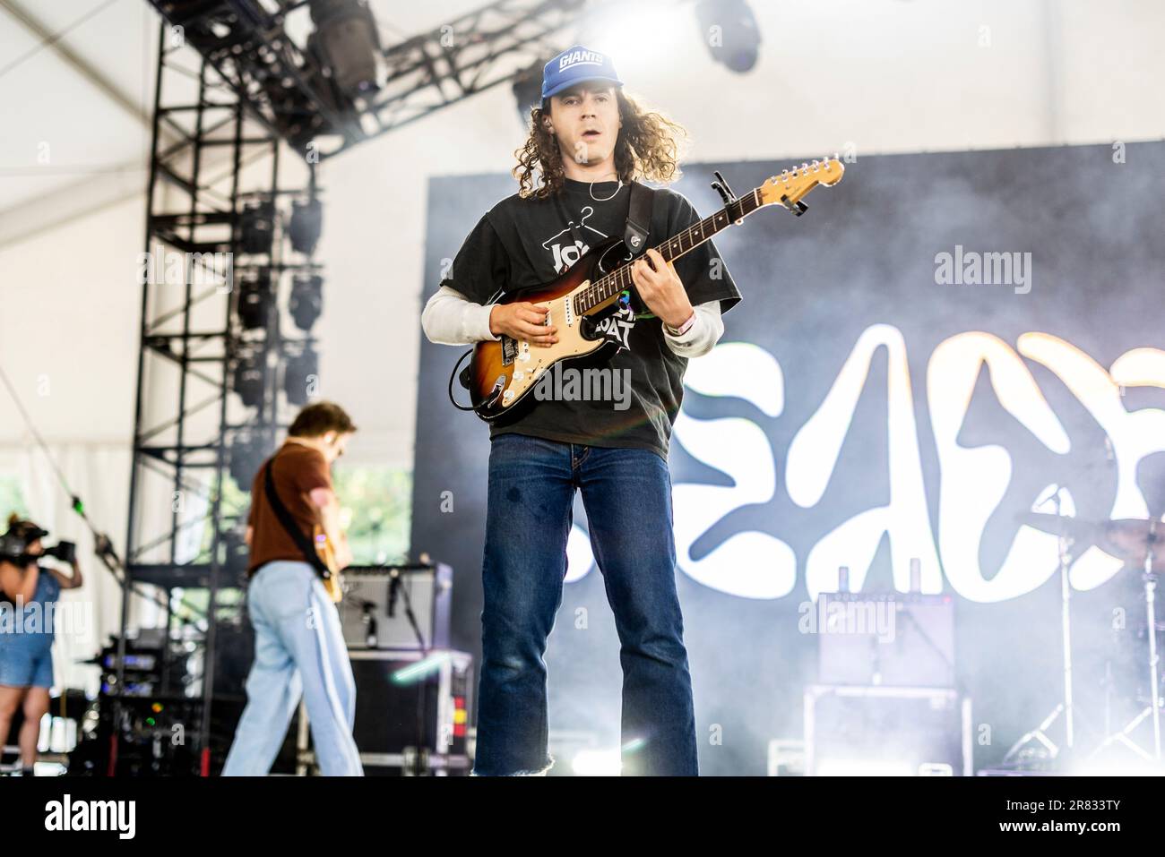 Neil Smith of Peach Pit performs during the 2023 Bonnaroo Music and ...