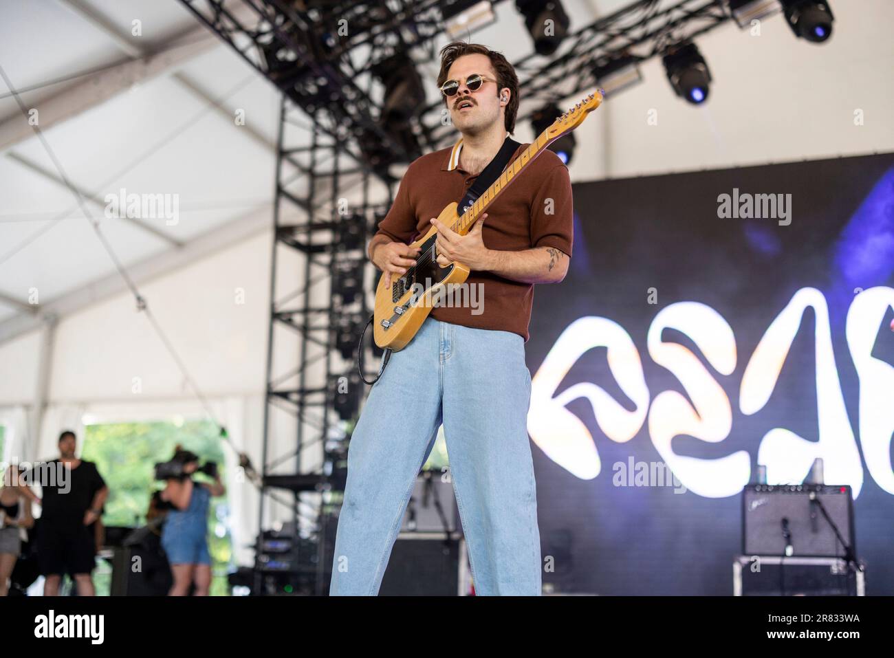 Christopher Vanderkooy of Peach Pit performs during the 2023 Bonnaroo ...