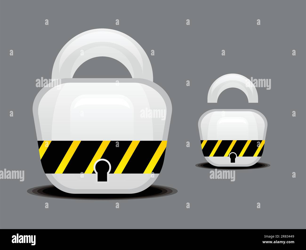 abstract glossy lock button vector illustration Stock Vector Image & Art - Alamy