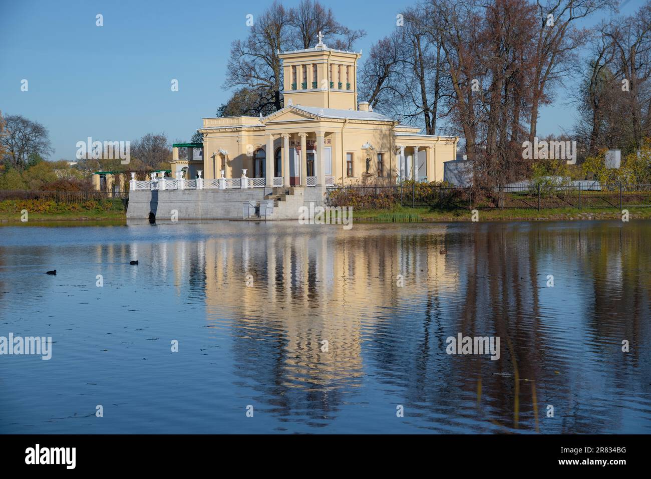 PETRODVORETS, RUSSIA - OCTOBER 25, 2022: View of the ancient Tsaritsyn ...