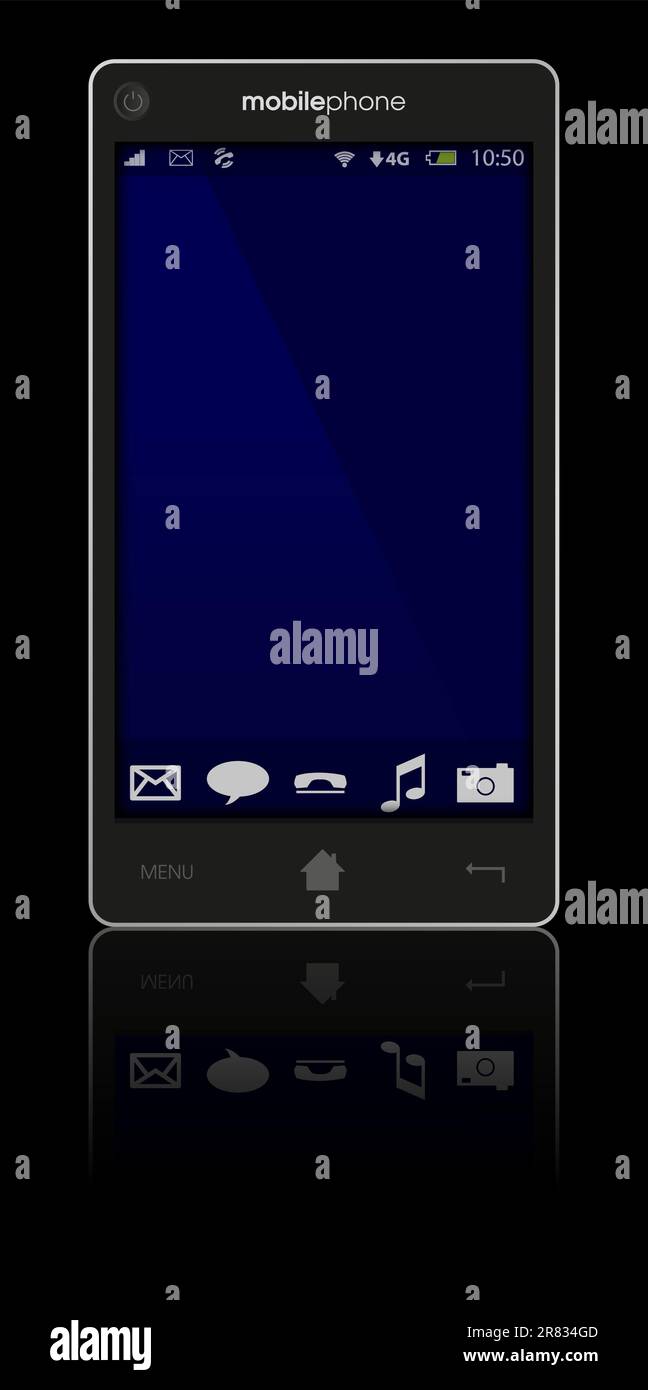 Reflection of screen Stock Vector Images - Alamy