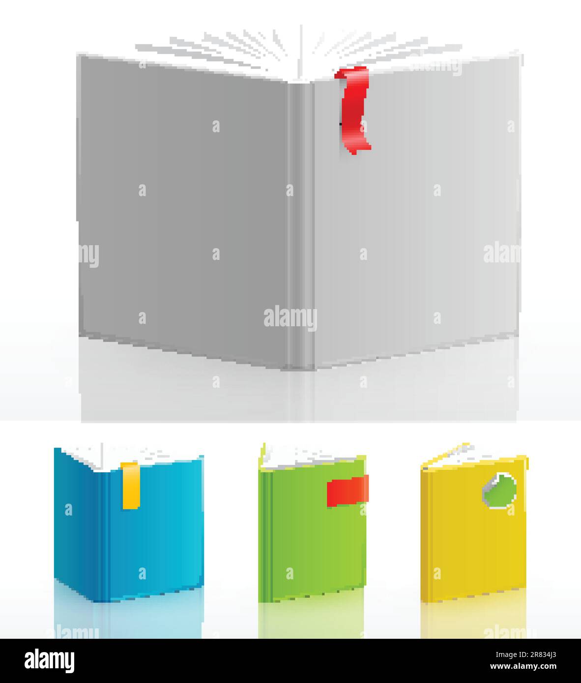 Side standing books Stock Vector Images - Alamy