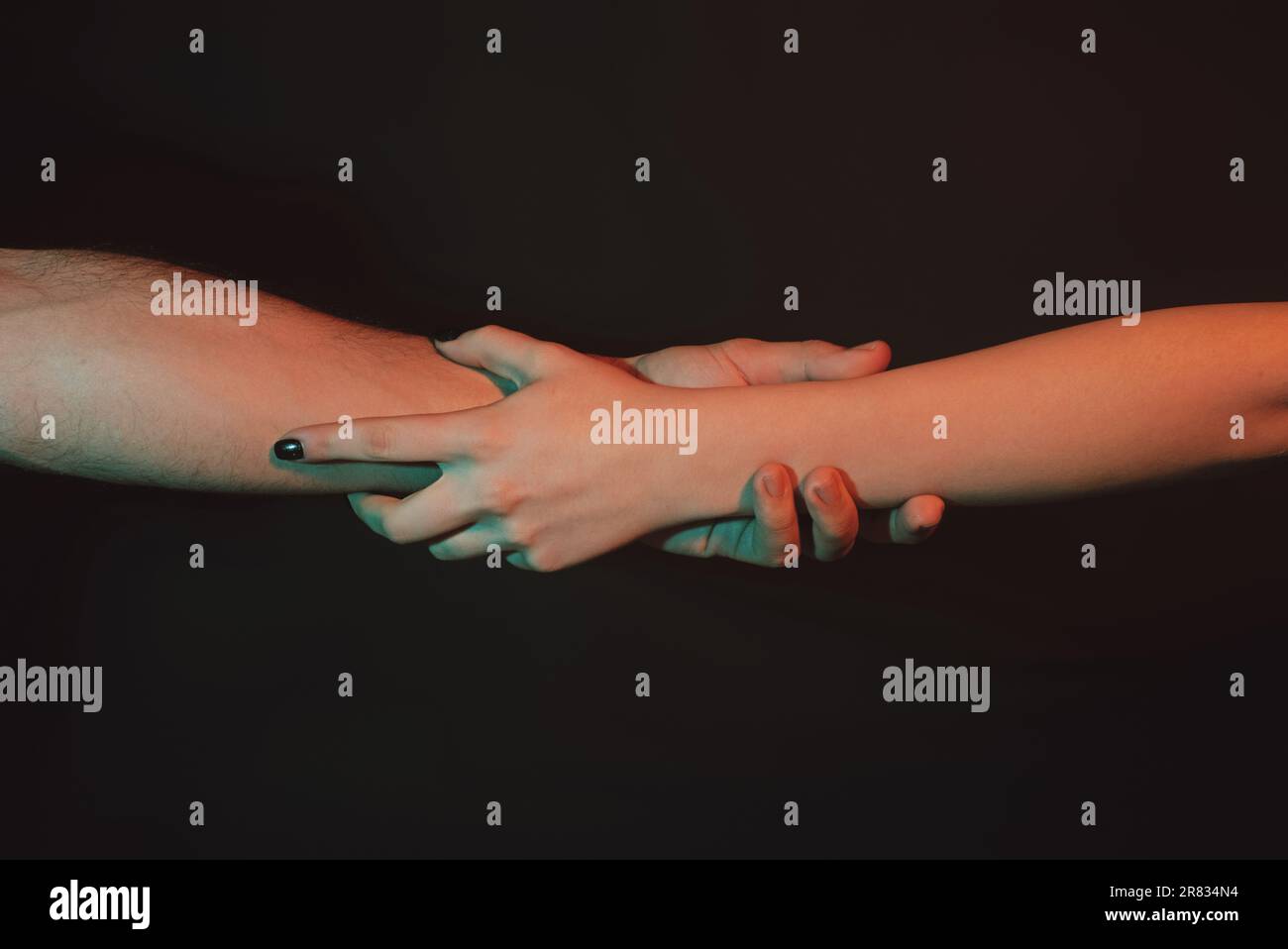 Rescue, helping gesture or hands. Salvation relations. Hand reaching ...