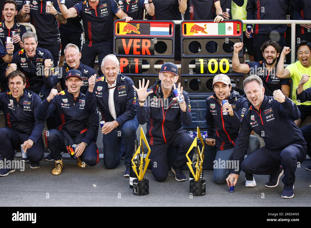 Red Bull's 100th victory celebration WACHE Pierre, Technical Director ...