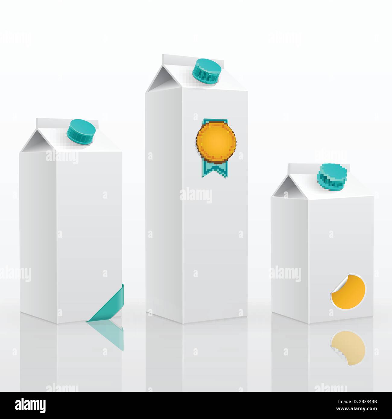Illustration fresh milk advert milk hi-res stock photography and images ...