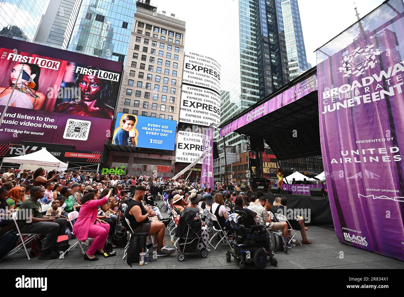 New York, USA. 18th June, 2023. People attend Broadway Celebrates ...
