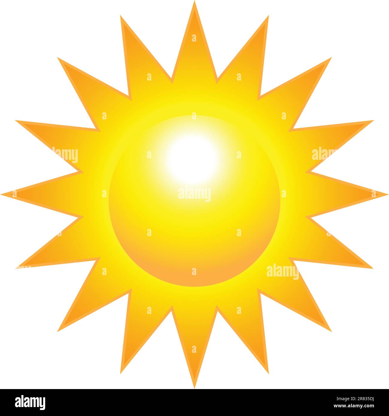 Bright white sun shining on Stock Vector Images - Alamy