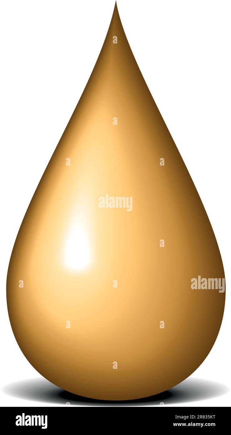 Gold oil drop Stock Vector Images - Alamy