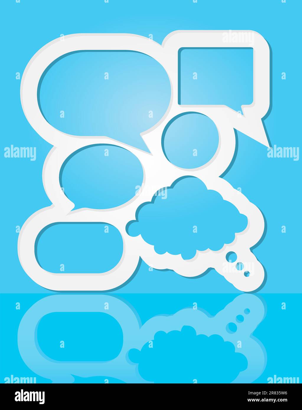 3d speech bubbles abstract Stock Vector Images - Alamy