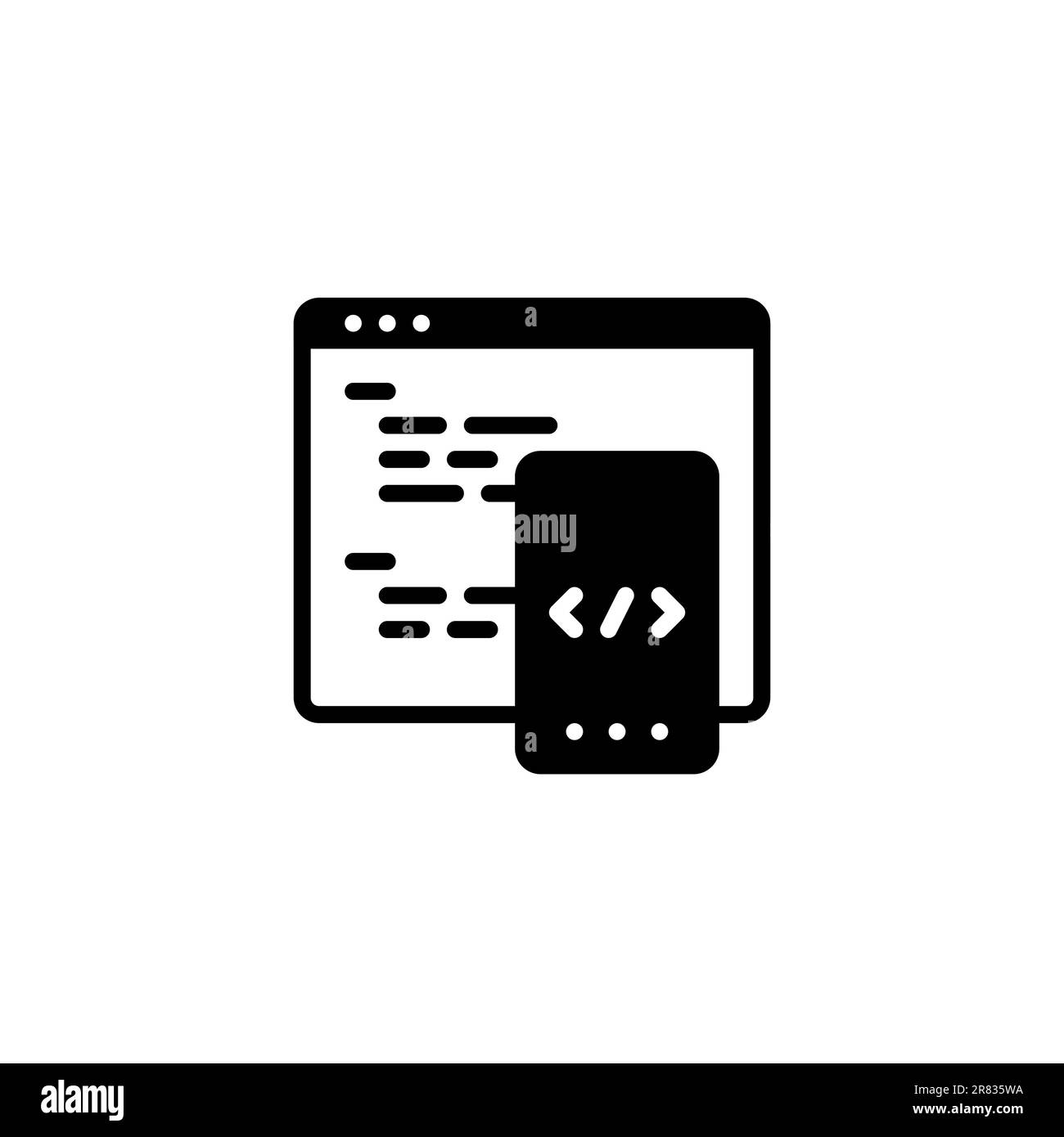 Code Mobile Research: Cloud Server Databases for Mobile Development Stock Vector Image & Art - Alamy