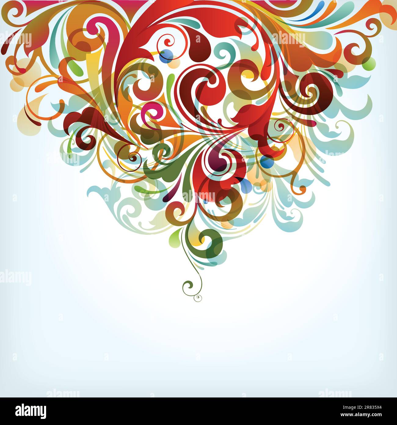 illustration drawing of floral background Stock Vector Image & Art - Alamy