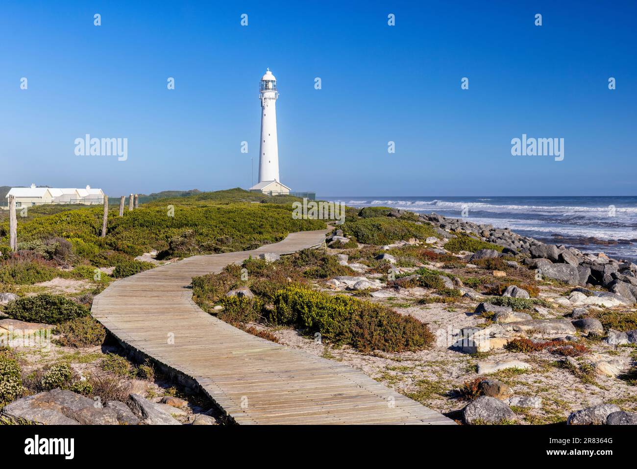 Slangkop Lighthouse in Kommetjie near Cape Town, South Africa Stock ...