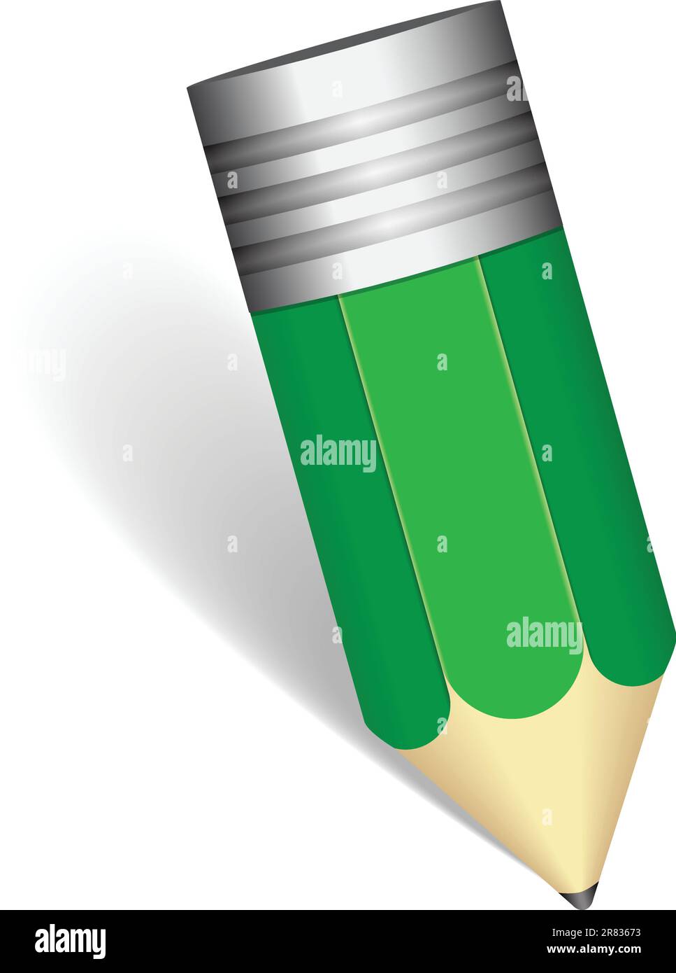 pencil on white background vector Stock Vector Image & Art - Alamy