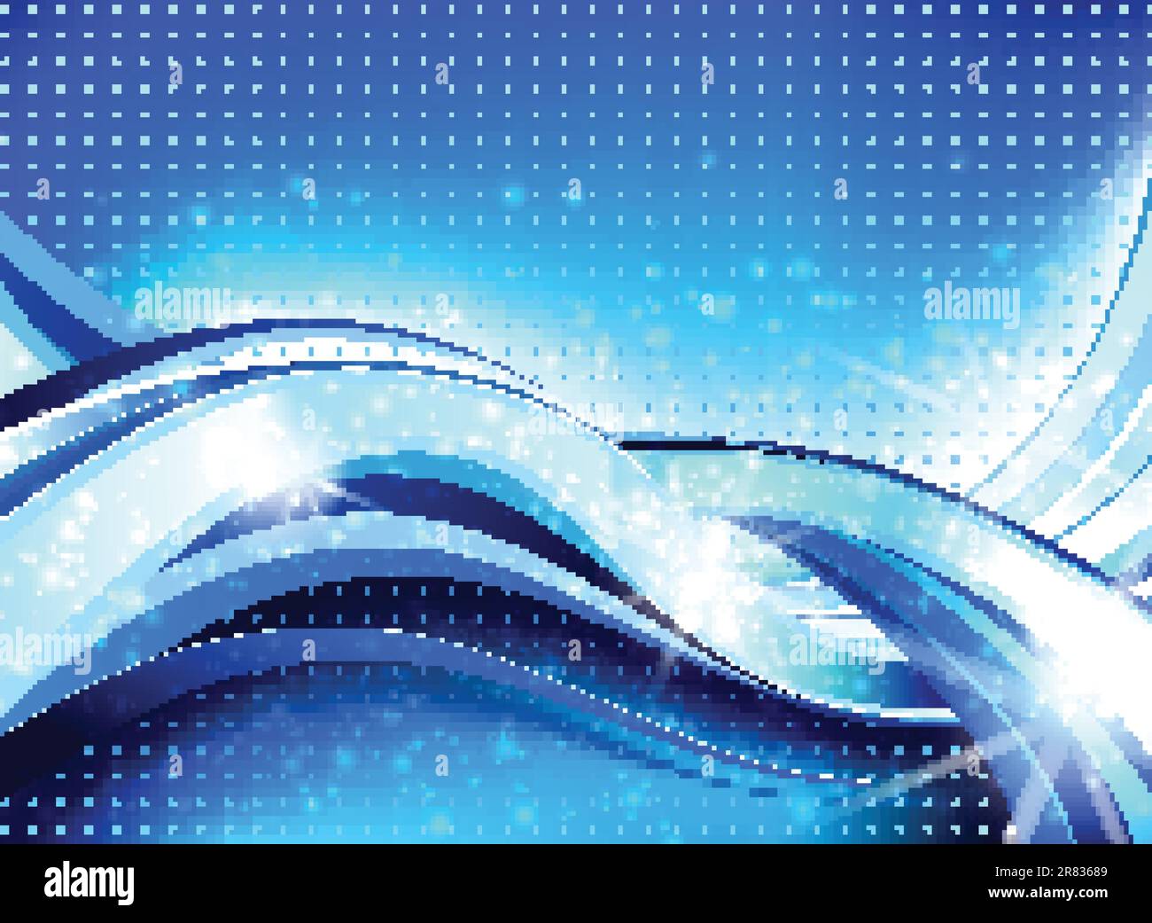 Stylish abstract wave flow background with lots of blurry particles Stock Vector Image & Art - Alamy