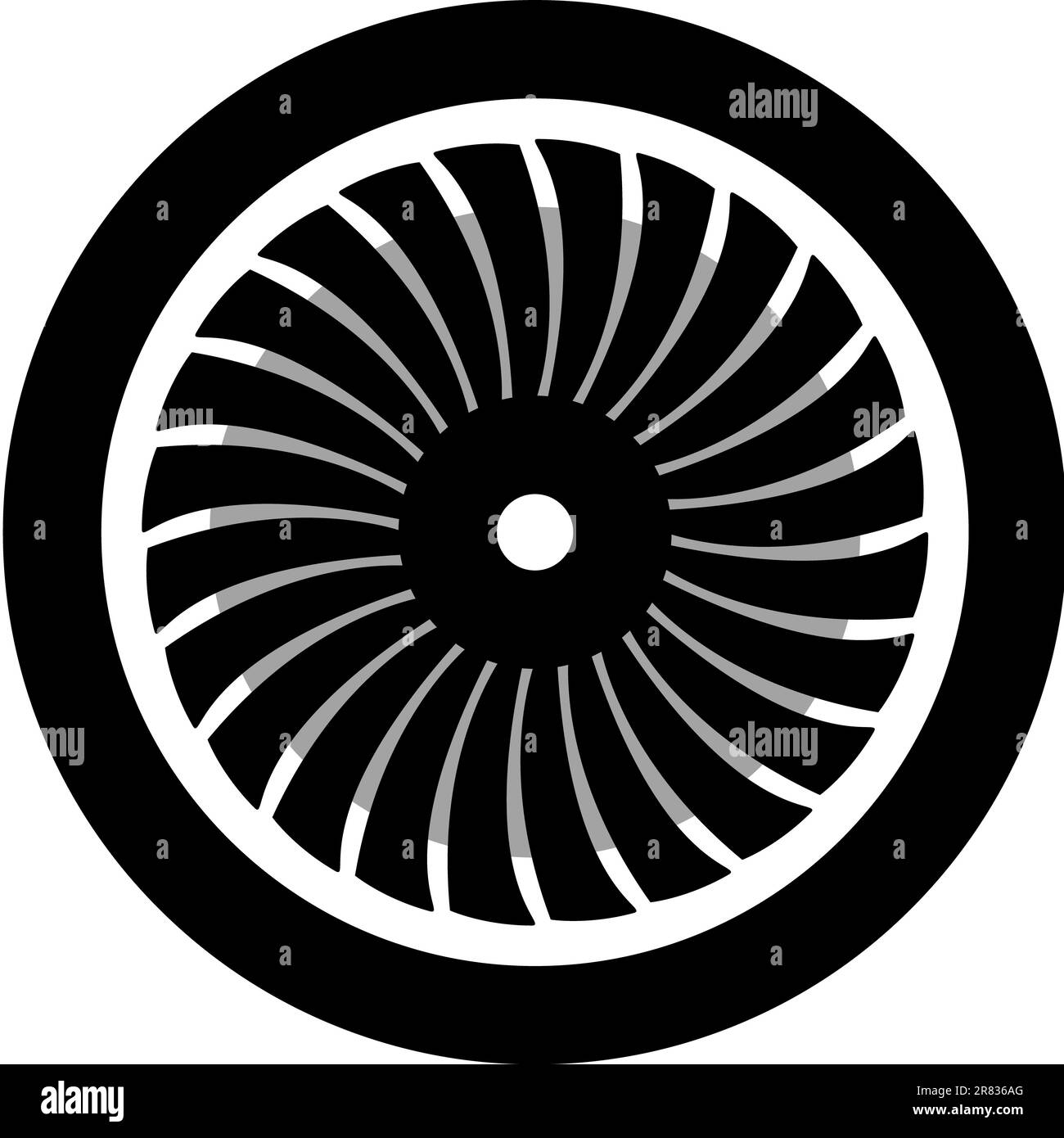 Aircraft repair motor icon. Aircraft turbine sign. Maintenance ...