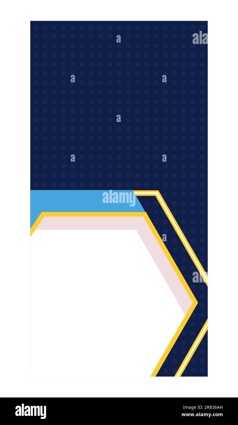 Cut polygon framing brochure element design Stock Vector Image & Art ...