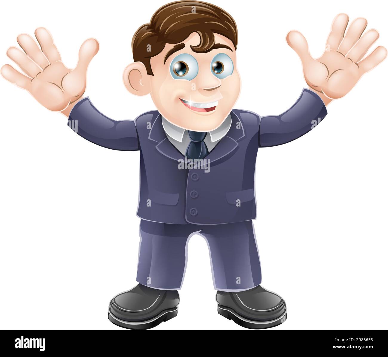 Businessman waving hands isolation hi-res stock photography and images ...