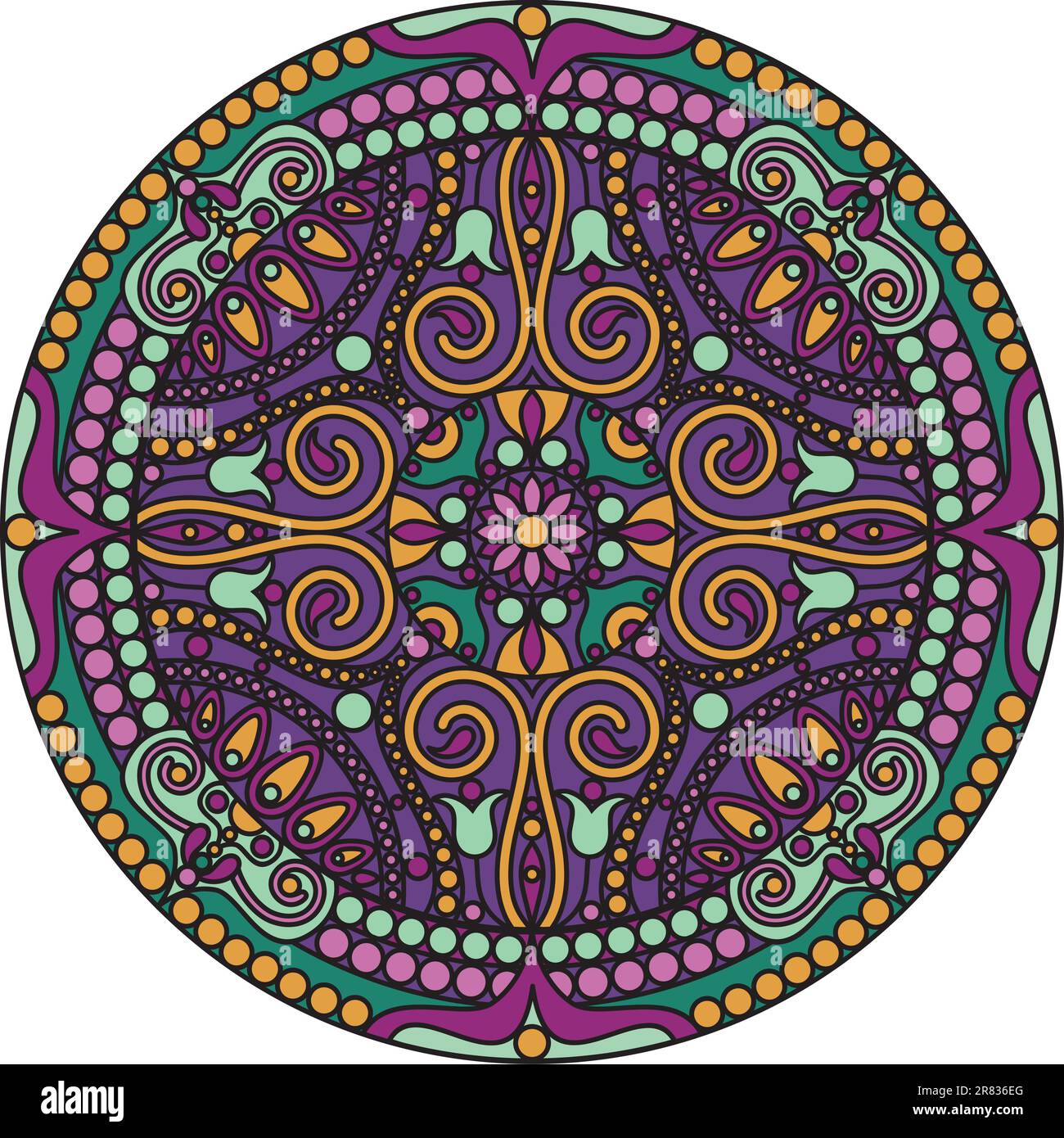 vector illustration of oriental mandala Stock Vector Image & Art - Alamy