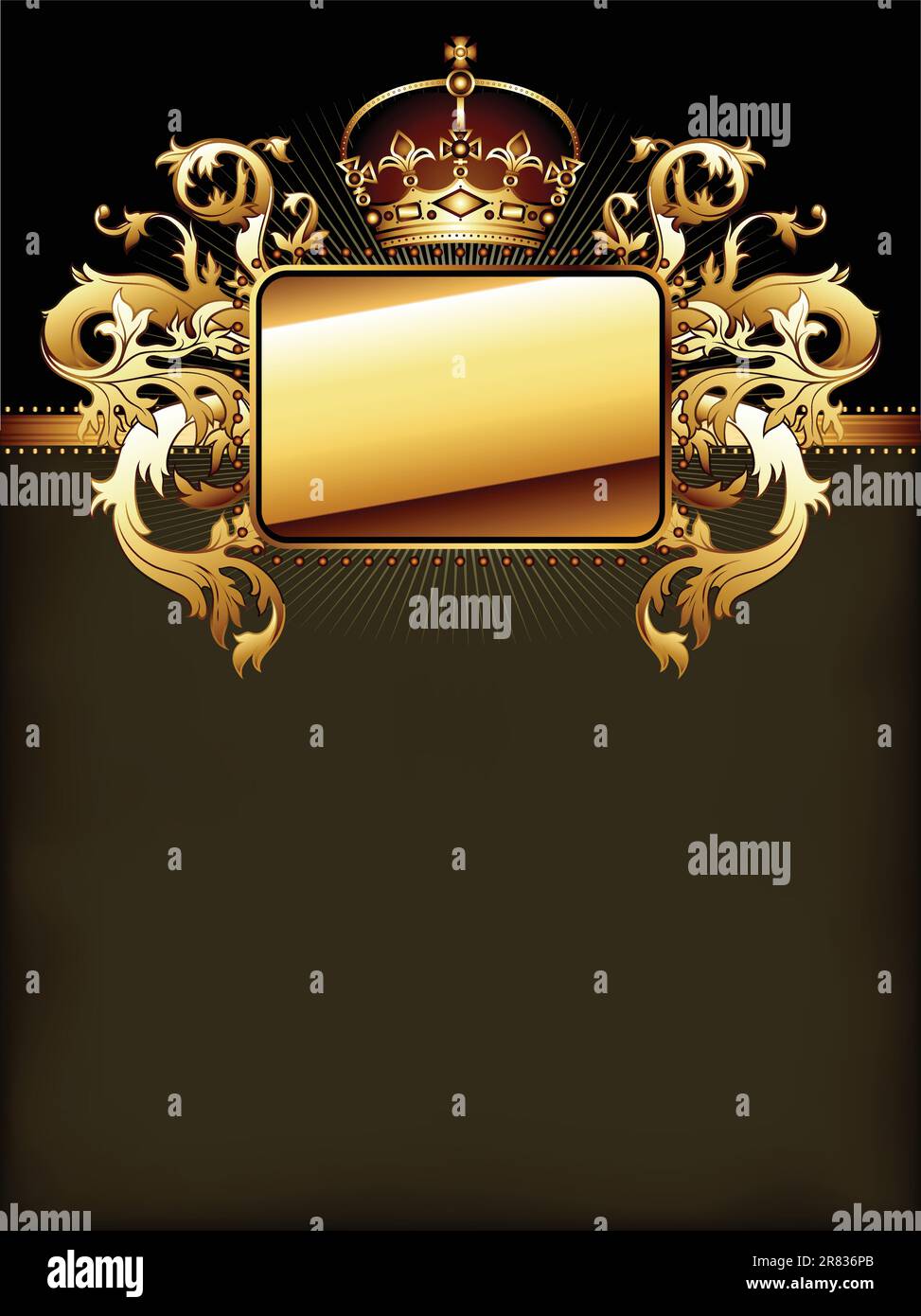 Medieval golden frame Stock Vector Images - Alamy
