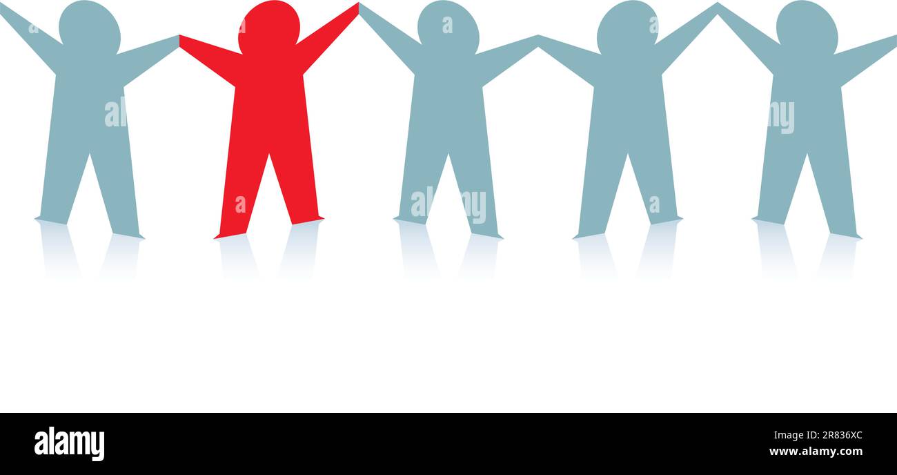 Unity in group illustration Stock Vector Images - Alamy